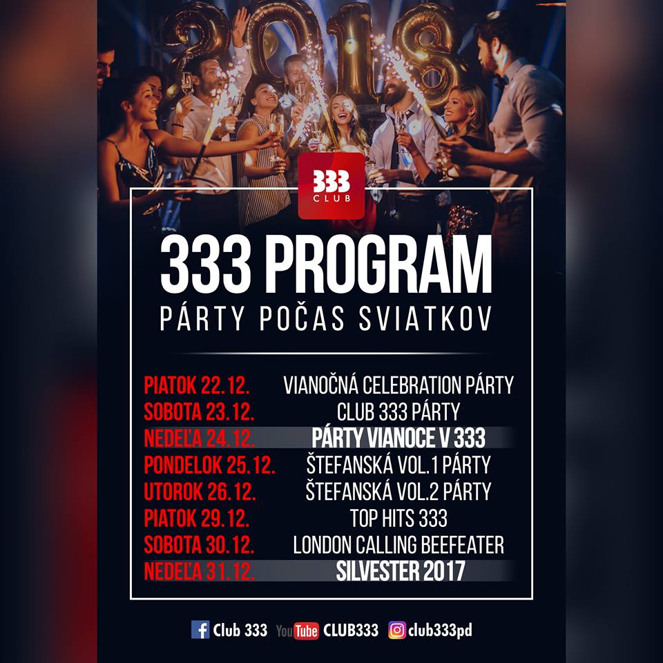 Program Club 333 - vianočné sviatky | codnes.sk