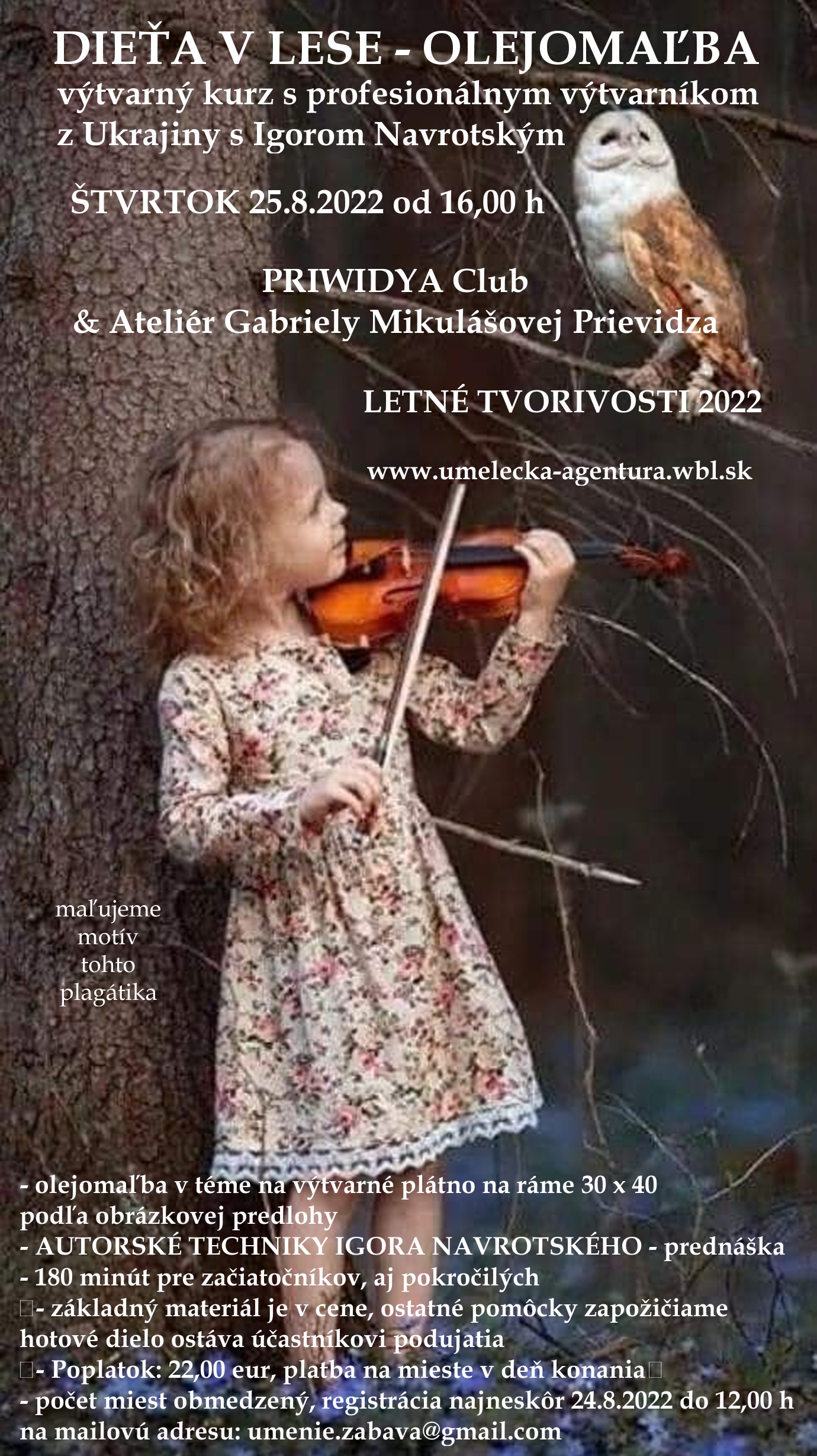 ŠKOLA VÝTVARNÝCH TECHNÍK PRE ZAČIATOČNÍKOV 2022 - AKRYLOVÁ MAĽBA ...