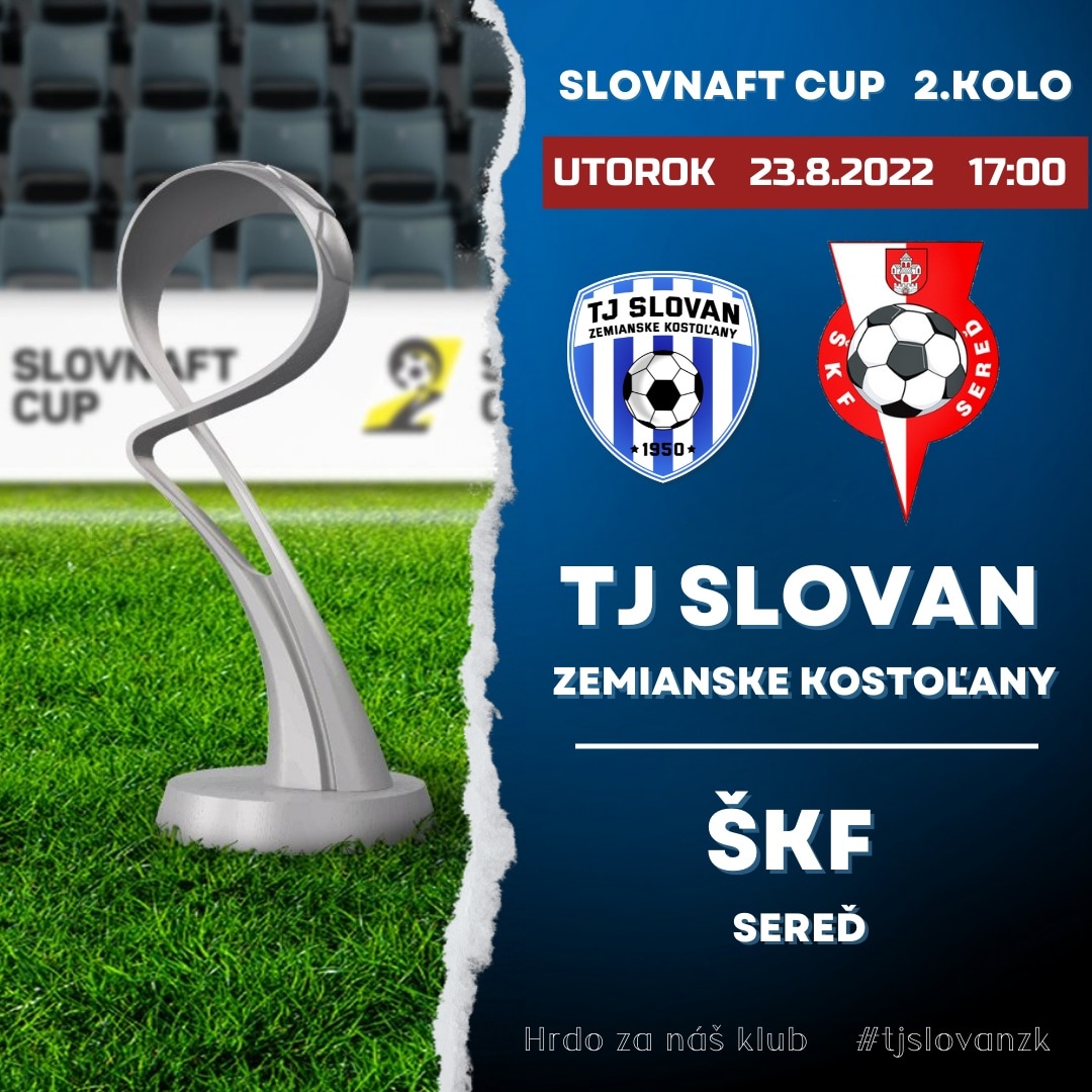 Slovnaft Cup Tj Slovan Zemianske Kostoľany Škf Sereď Codnes Sk
