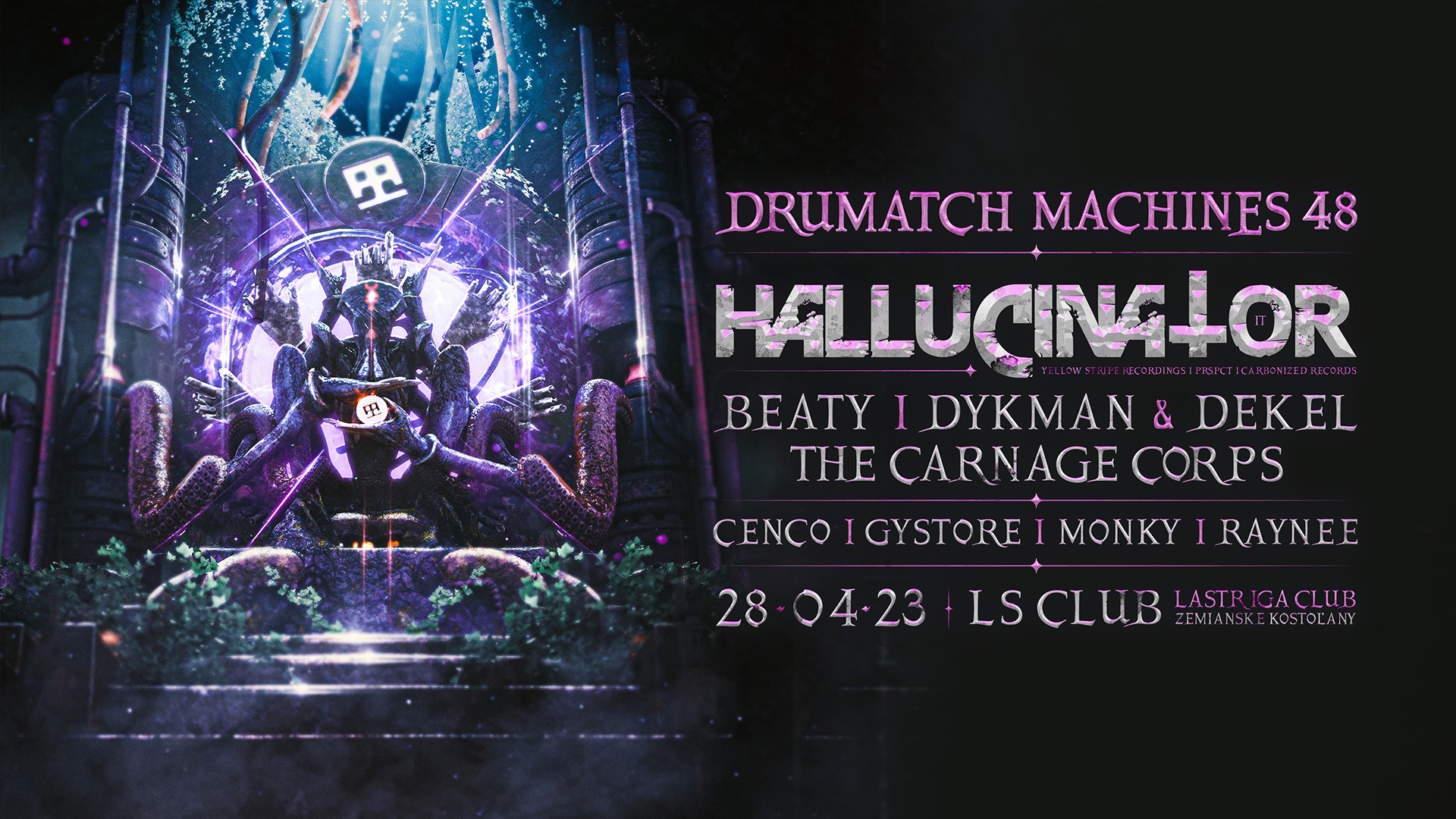 Drumatch Machines 48 with Hallucinator / 28.4.2023 / LS Club (LaStriga Club) | codnes.sk