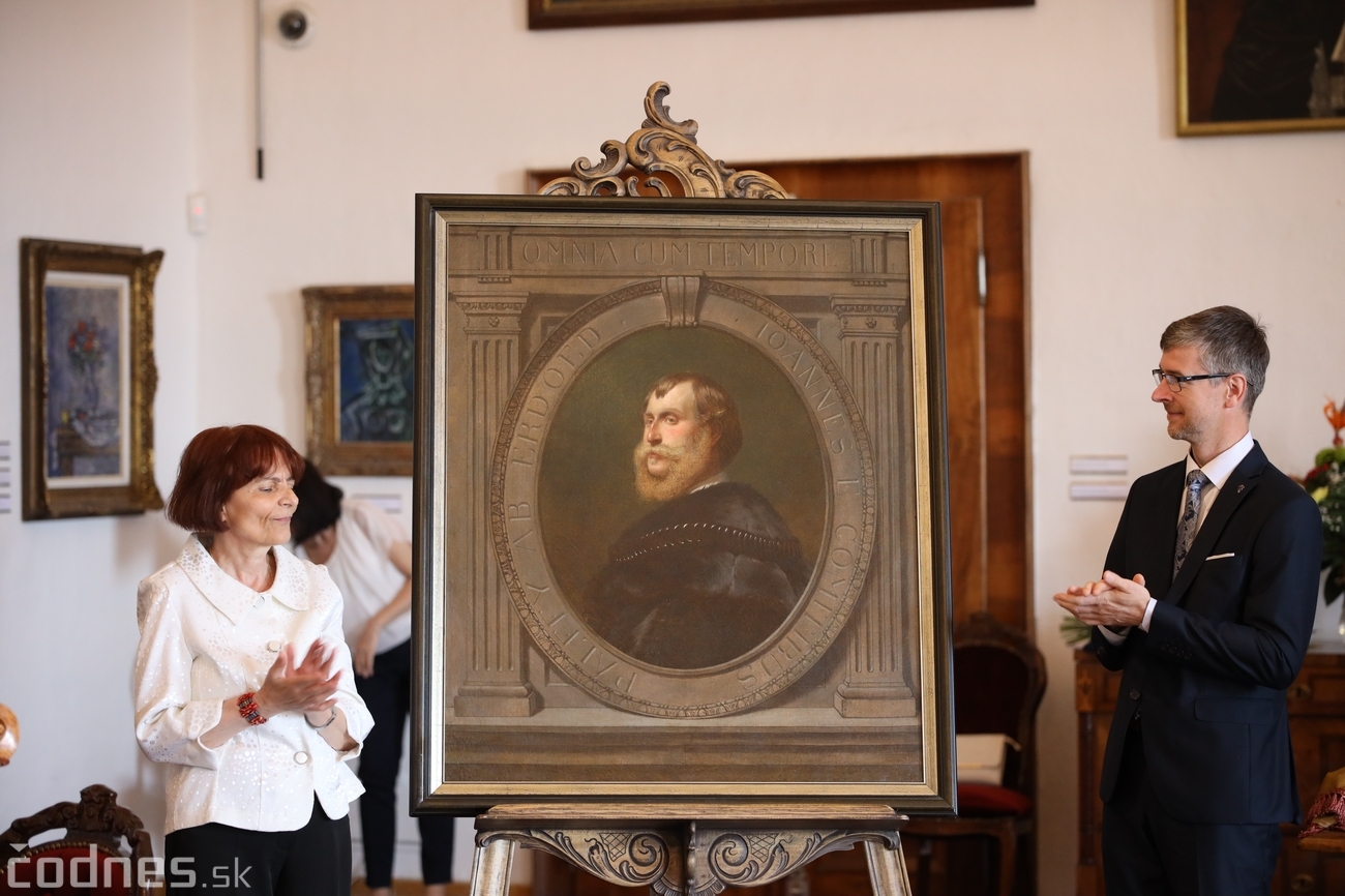 VIDEO a foto: Portrét grófa Pálffyho sa po desaťročiach vrátil späť na ...