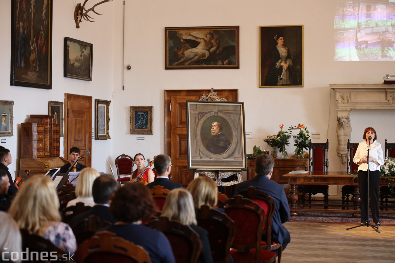 VIDEO a foto: Portrét grófa Pálffyho sa po desaťročiach vrátil späť na ...