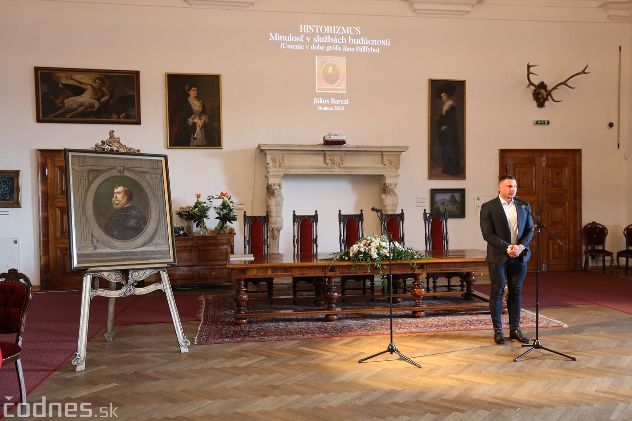 VIDEO a foto: Portrét grófa Pálffyho sa po desaťročiach vrátil späť na ...