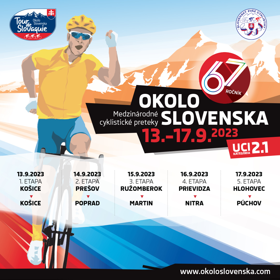 4. etapa cyklistických pretekov Okolo Slovenska 2023 bude na trase Prievidza – Nitra | codnes.sk